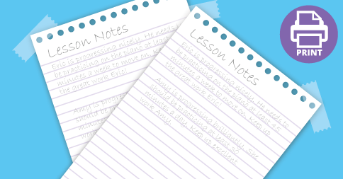 Printable Lesson Notes - TutorBird