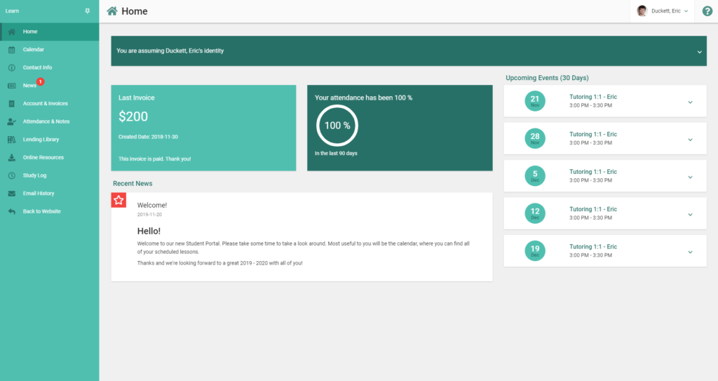 Introducing: Our New Student Portal! - TutorBird